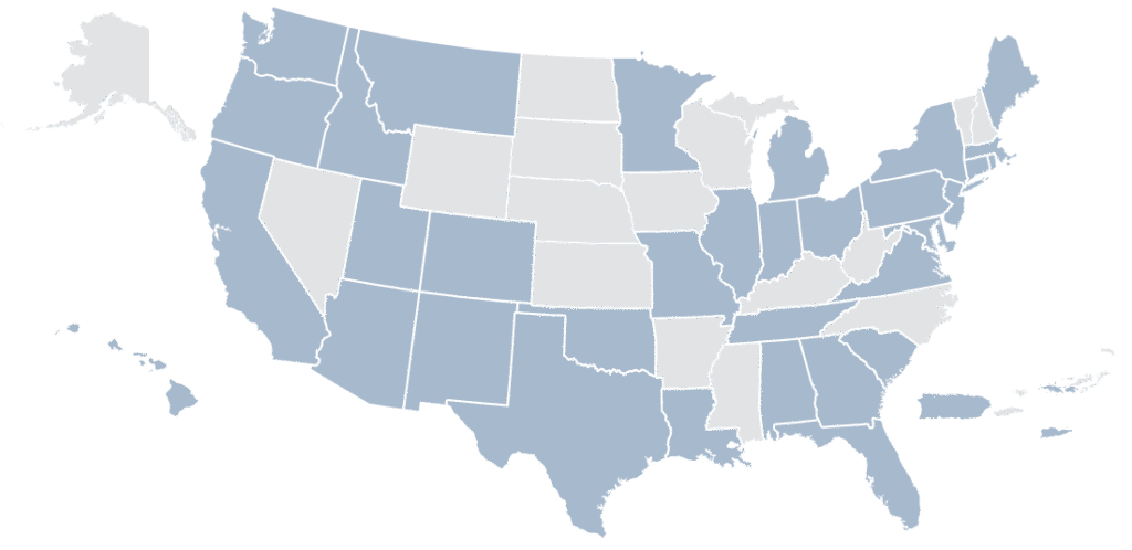 Client Footprint | WBE Municipal Financial Advisors | CSG Advisors